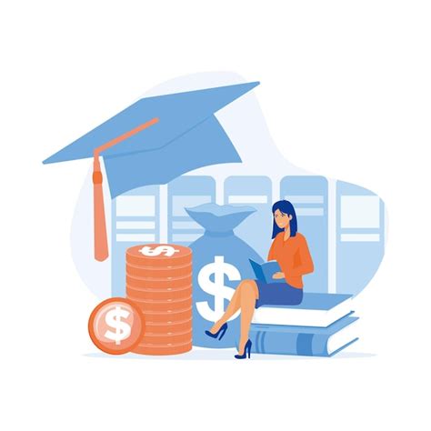 Premium Vector Financial Education Student Characters Investing