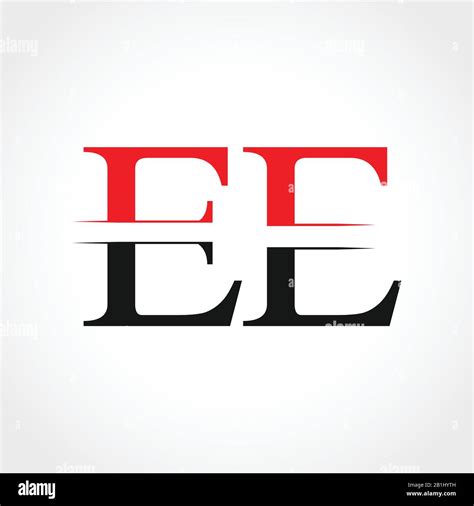 Initial Ee Letter Linked Logo Business Vector Template Creative Letter