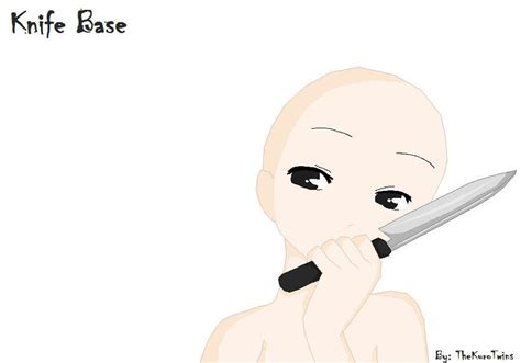 Anime Girl With Knife Base
