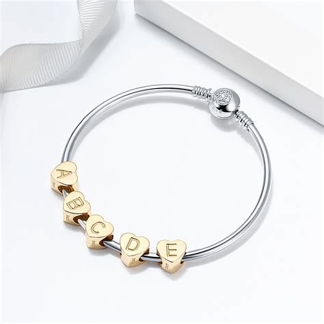 Gold Bracelet Letter Charms At Kathleen Swenson Blog