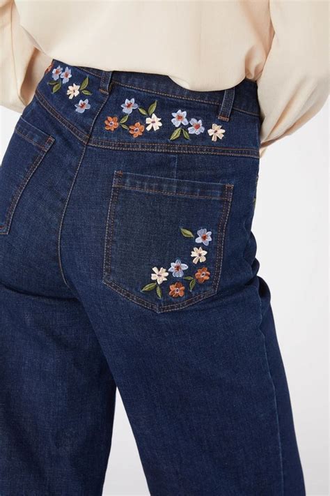 Mens Bell Bottoms Zenthace Womens Floral Embroidered Mid Rise Flare