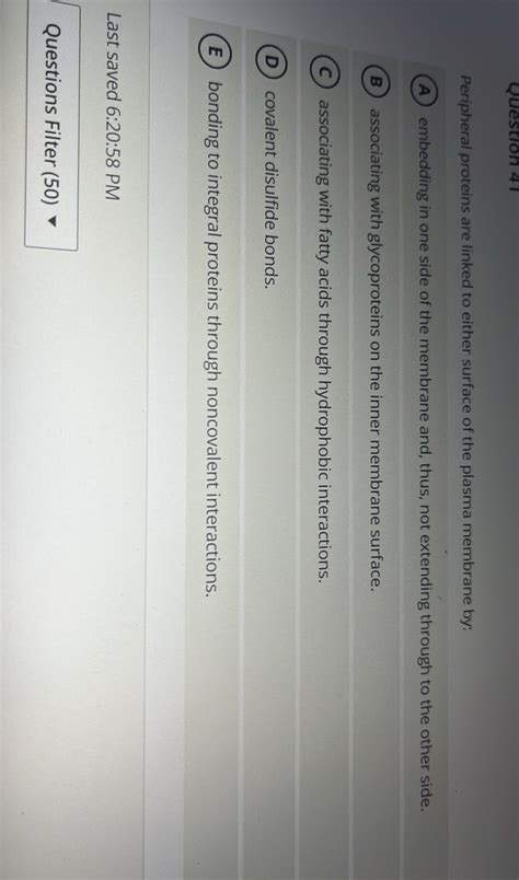 Peripheral Proteins Are Linked To Either Studyx