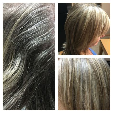 Before On Left Dark And Gray After On The Right Refreshed Blonde