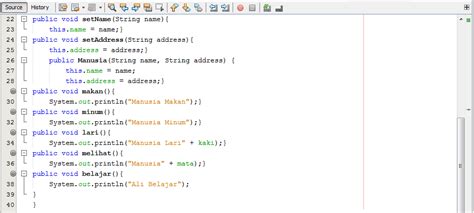 Tutorial Implementasi Inheritance Dan Getter And Setter Manusiajava Pada Java Netbeans