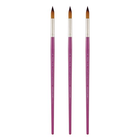 Creative Inspirations Dura Handle Round 8 Long Handle Set Of 3 Paint