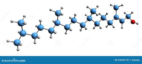 3d Image Of Phytol Skeletal Formula Stock Illustration Illustration