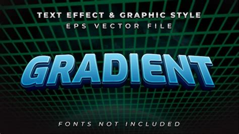 Premium Vector Sky Gradient Text Effect