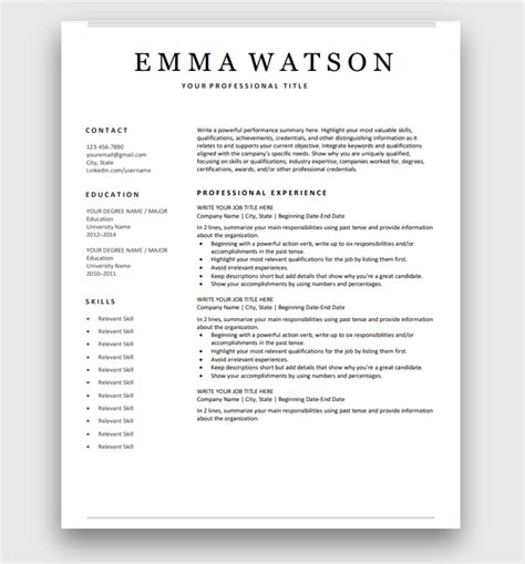 Best 13 Fillable Resume Template Download For Free Artofit