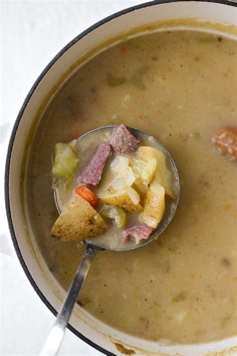 Corned Beef And Cabbage Chowder Simply Scratch