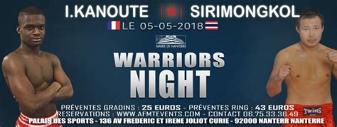 Ibrahim Kanoute De Retour à La Warriors Night Muaythaitv
