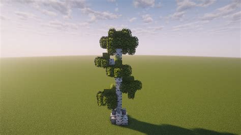 Minecraft Schematic Custom Birch Tree By Skycraft