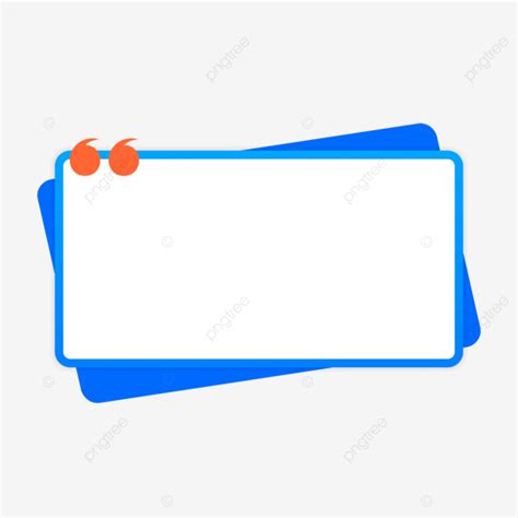 Citas De Cuadro De Texto Moderno Azul Vector Png Dibujos Cuadro De