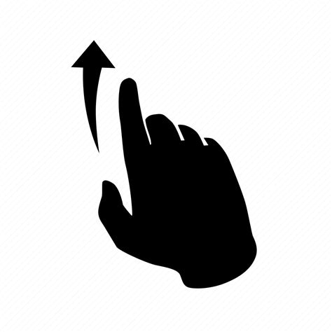 Ux Swipe Hand Gestures Ui Up Scroll Scrolling Icon Download On