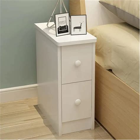 Bddie Narrow Bedside Table Narrow Nightstand Side Table