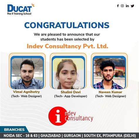 Ducat India On Linkedin Web Developer App Android Jobs Placement