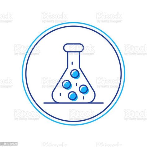 흰색 배경에 격리 된 윤곽 선명 한 테스트 튜브 및 플라스크 화학 실험실 테스트 아이콘 실험실 유리 제품 기호 벡터 가득 찬에 대한 스톡 벡터 아트 및 기타 이미지 Istock