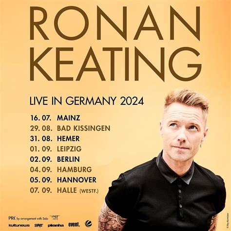 Ronan Keating 2024 Live Und Open Air Live And Loud Magazine Concert