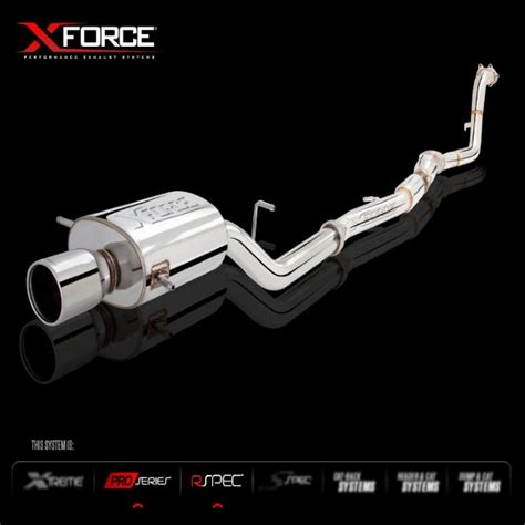 Xforce 3 Mild Steel Turbo Back Exhaust 94 07 Wrxsti Oval Muffler
