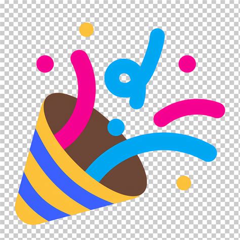 Party Popper Emoji Colorful Party Popper Icon Png Clipart