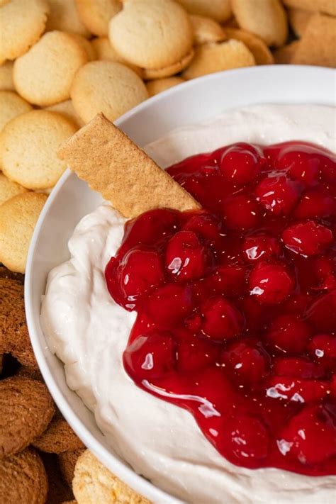 Cherry Cheesecake Dip Recipe Dinner Then Dessert
