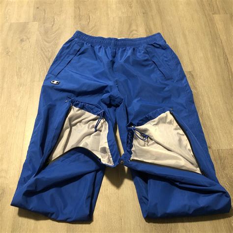 Champion Lined Windbreaker Pants Size Small Depop