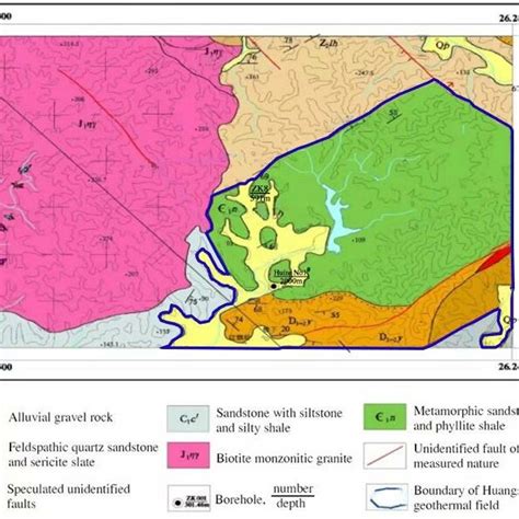 Huangshadong Geothermal Field Boundary Range Map Download Scientific Diagram