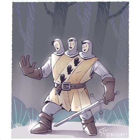 Three Headed Giant Monty Python Rdrawing