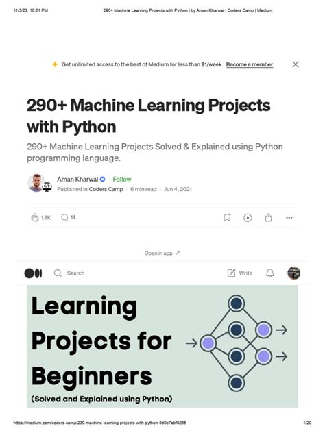 290 Python Machine Learning Projects Pdf Machine Learning Deep