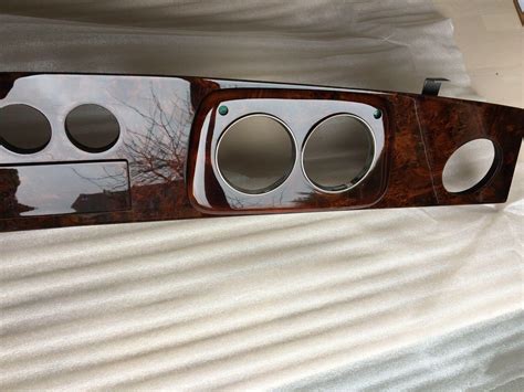 Classic Mini Rhd Wood Dashboard Burr Burl Walnut 2 Clock Chrome 3 Dash