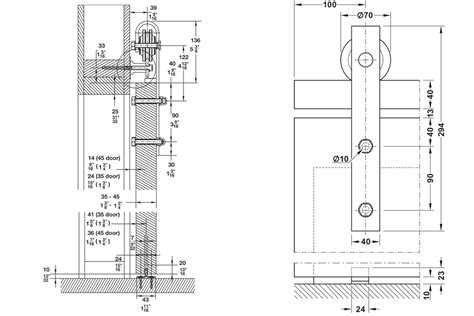 Flat Track Sliding System Slido D Line42 100s Set Yekta Company