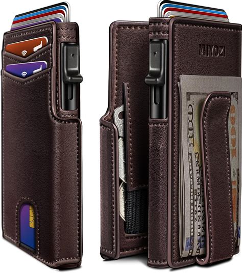 Miyozi Men Walletwith Money Clip Coins Pocket Id Window