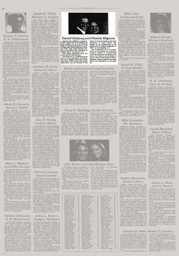 Weddings Daniel Salzman And Pamela Mignone The New York Times