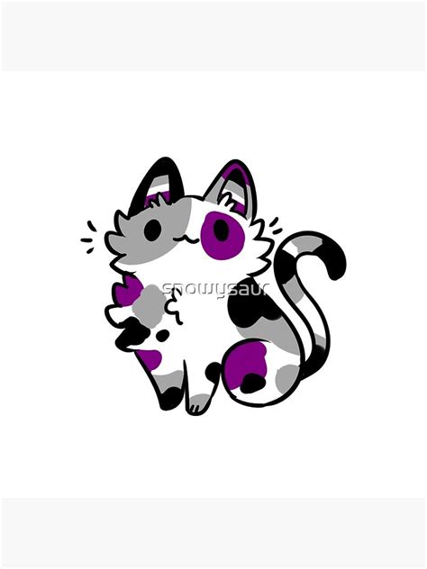 Asexual Pride Cat Pin Sold By Mohamesamir Sku 46056565 Printerval