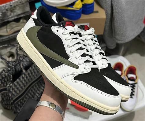 Travis Scott X Air Jordan 1 Low Olive Kaufen Heat Mvmnt