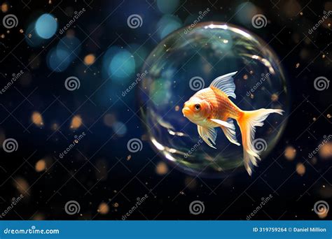 Fish In Bubble Water Animals Of The Underwater Sea World Coral Reef