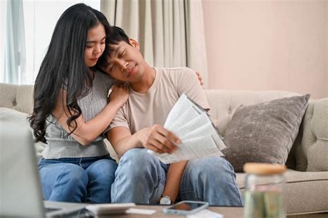 Premium Photo A Caring Young Asian Woman Is Supporting And