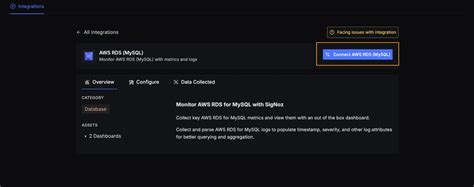 aws rds mysql metrics and logs signoz