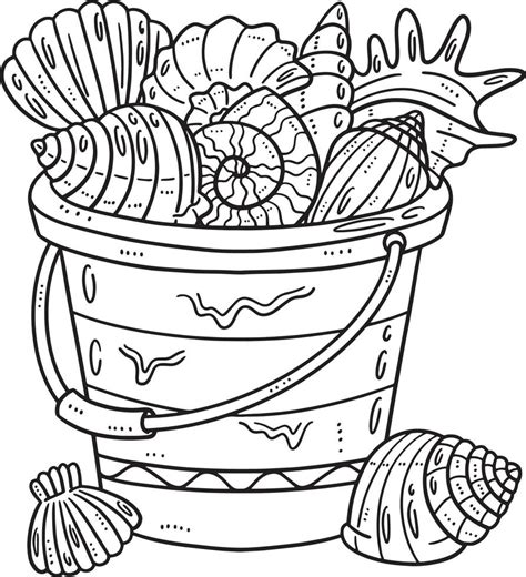 Sea Shell Printable Coloring Sheets