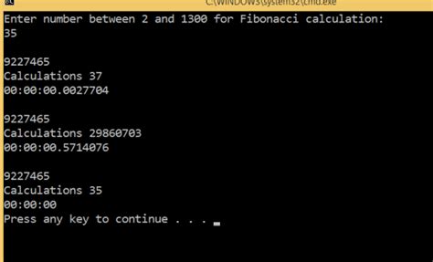C Three Algorithms For Fibonacci Numbers Useful Code