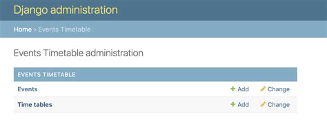 Django Events Timetable PyPI