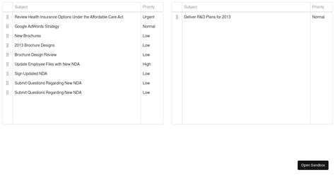 Drag And Drop Between Two Grids Devextreme Data Grid Codesandbox