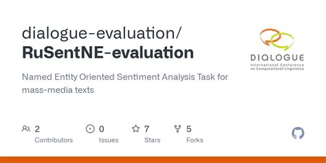 Github Dialogue Evaluationrusentne Evaluation Named Entity Oriented Sentiment Analysis Task