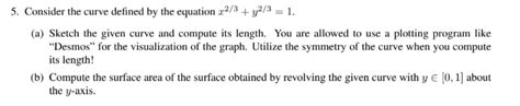 Solved 5 Consider The Curve Defined By The Equation