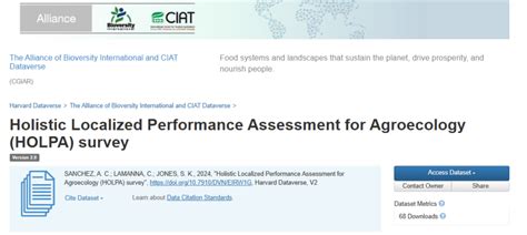 Holistic Localized Performance Assessment For Agroecology Holpa