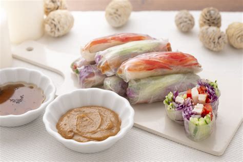 カラフル野菜の生春巻き はちみつレシピ