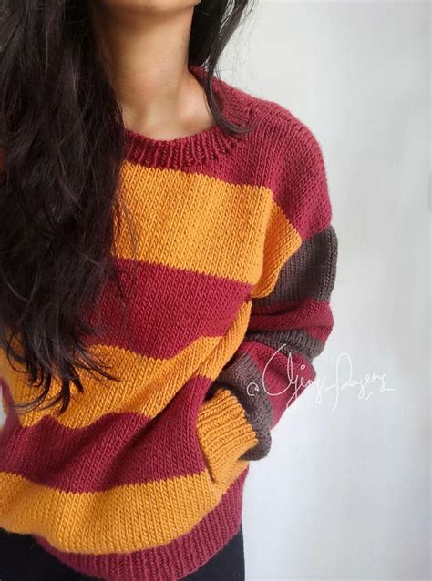 Striped Sweater Knitting Pattern