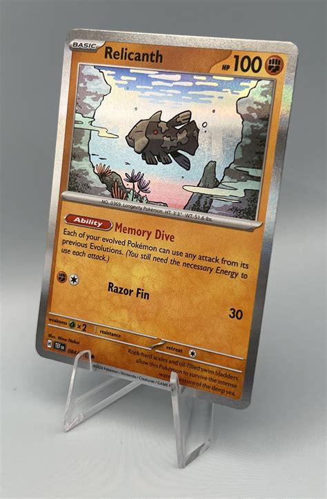 Pokemon Tcg Relicanth 084 162 Temporal Forces Holo Nm Ebay