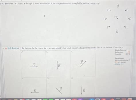 Solved 55 Problem 10 Points A Through H Have Been Labeled