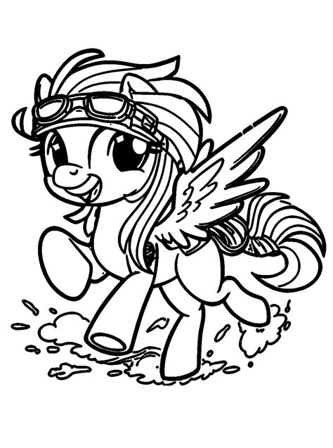 Rainbow Dash Coloring Page Free Coloring Online Free