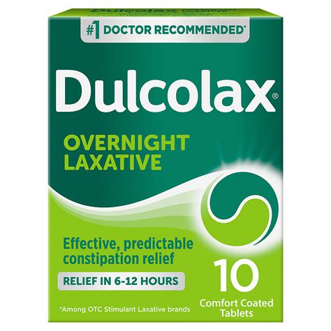Dulcolax Overnight Laxative Relief Tablets 10 Count The Fresh Grocer